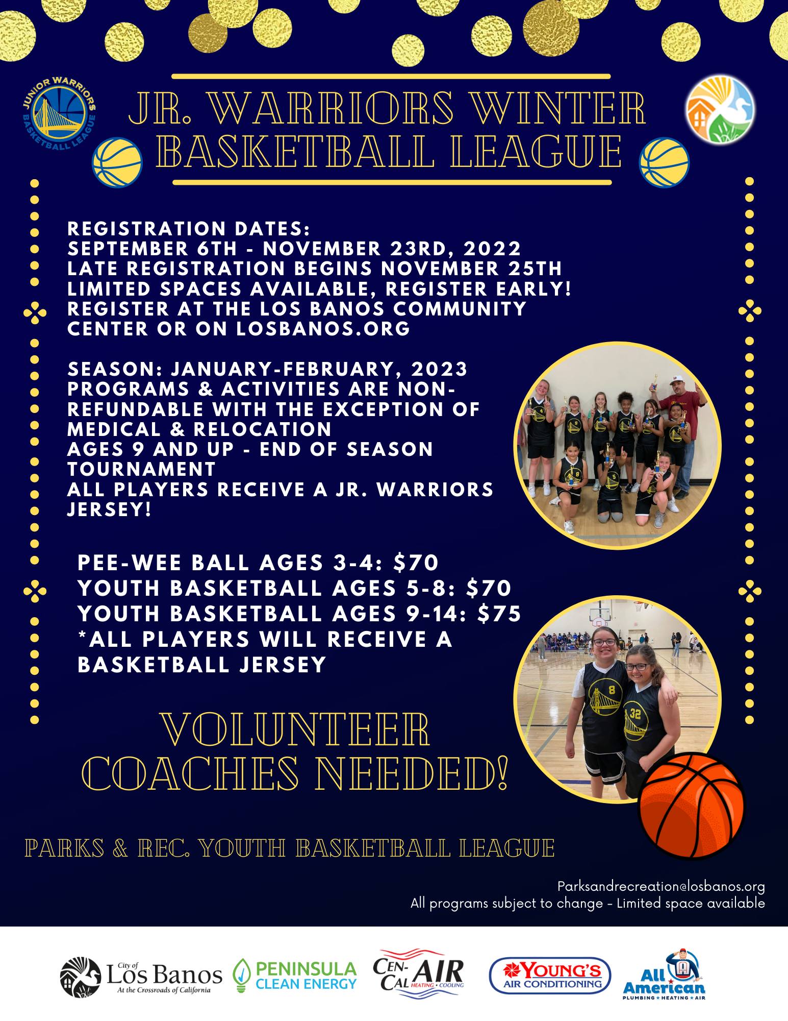 Register now for the Los Banos Jr. Warriors Winter Basketball League ...